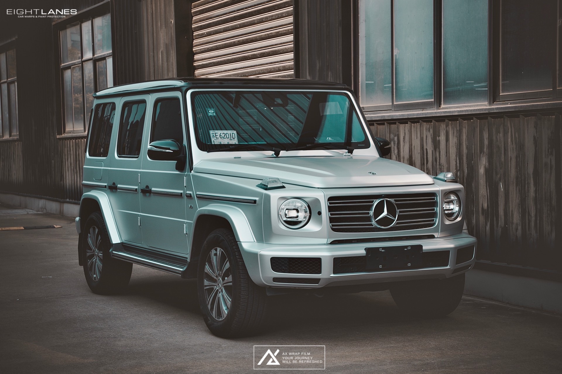 奔驰 E300L｜AX-PET亚面电镀金属银