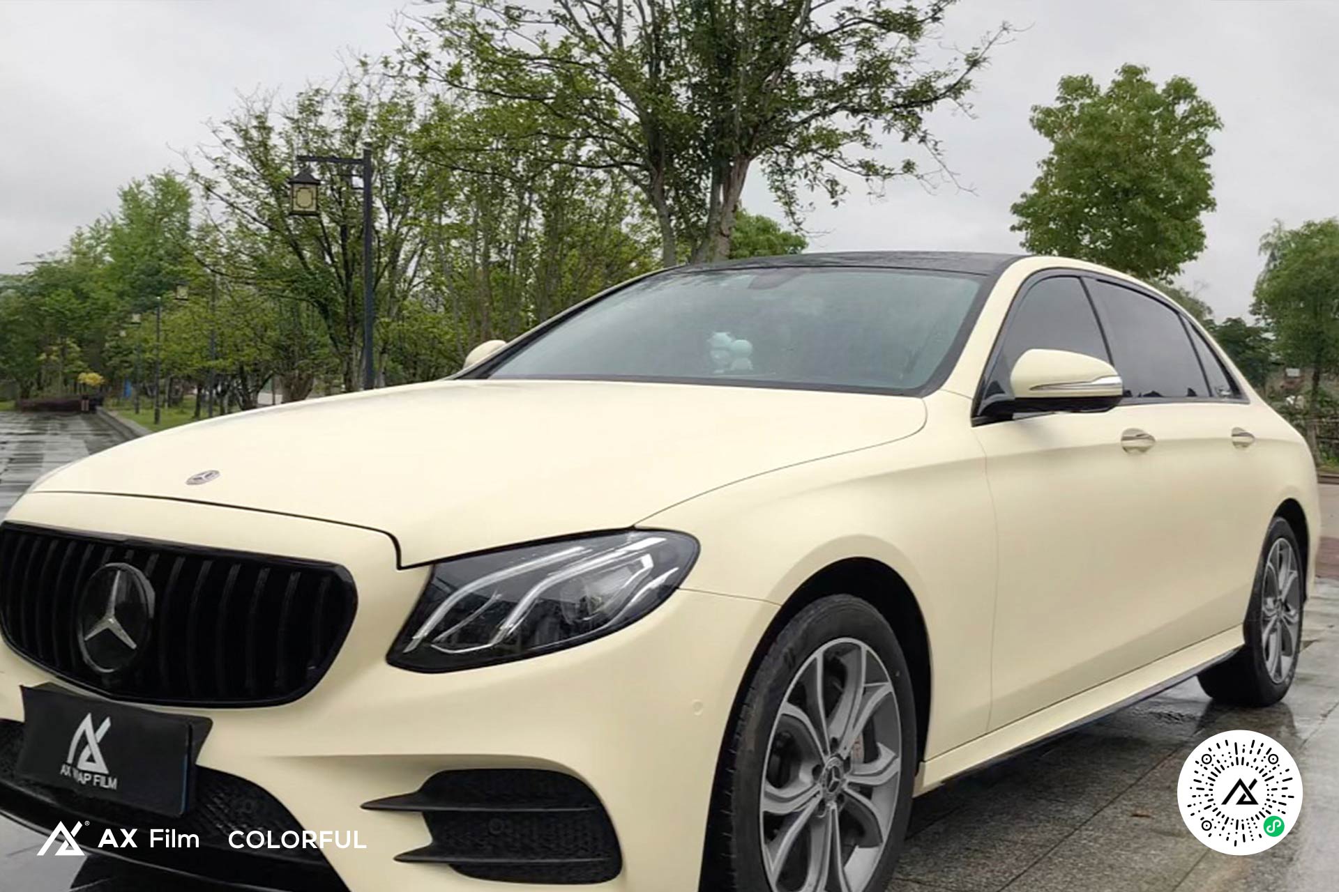 奔驰E300L - 绸缎沙漠黄